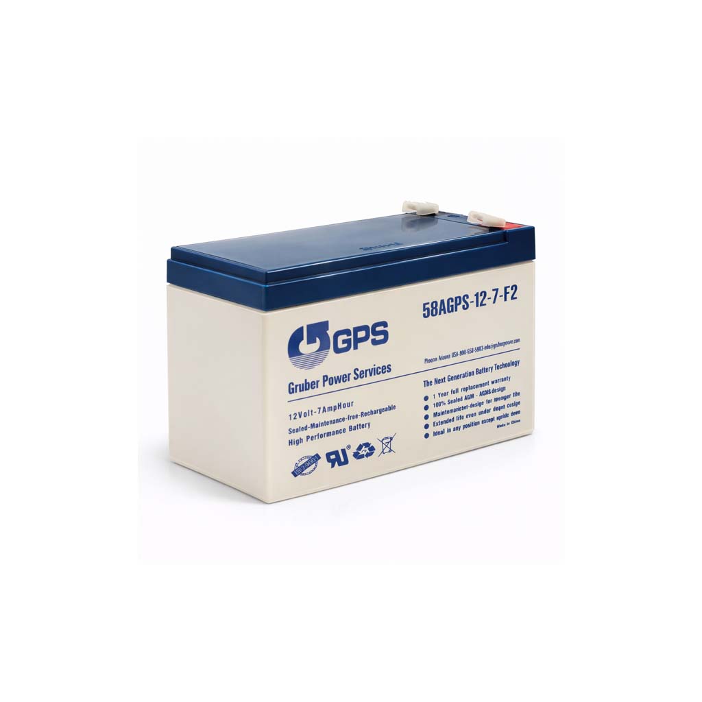 12 Volt - 7 Amp Hour -17 WPC - Battery - Gruber Power Services