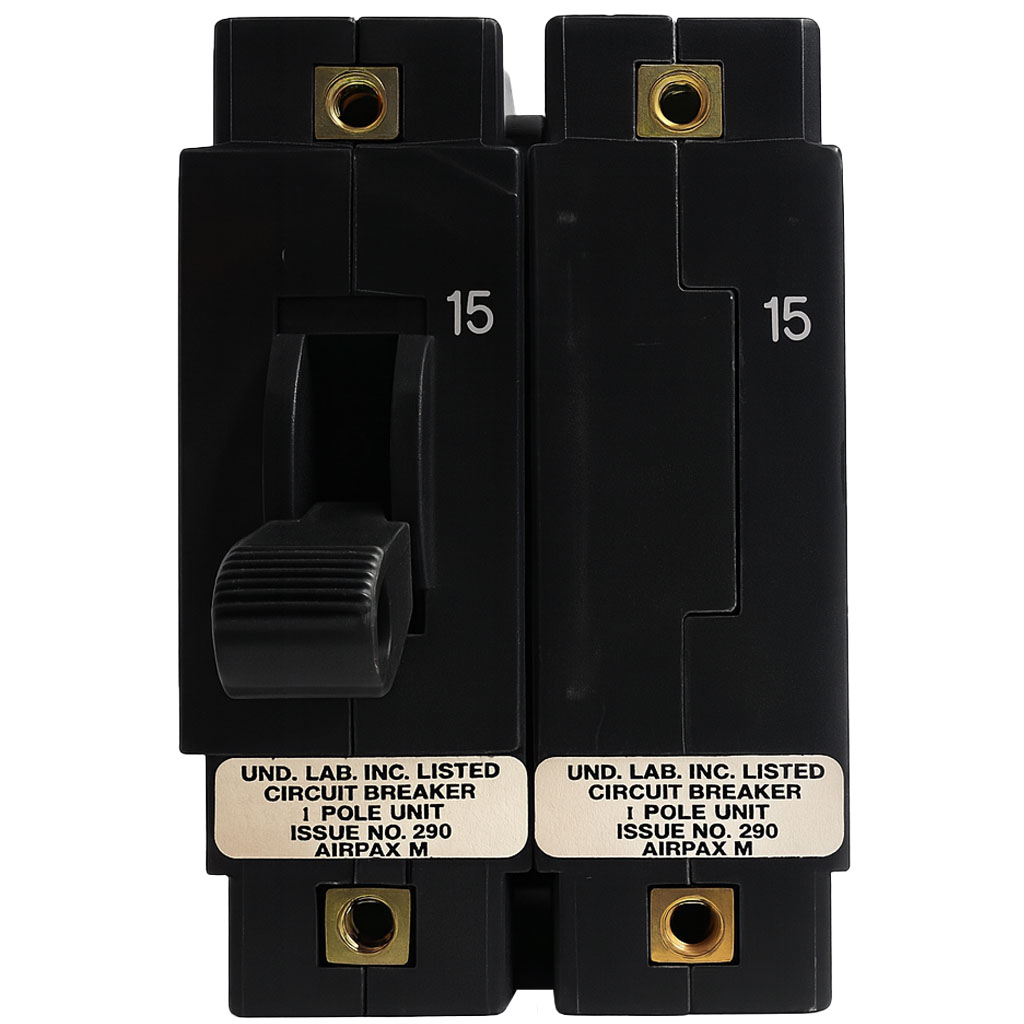 AIRPAX - 2-POLE - 15A - DELAY 63 - Hydraulic-Magnetic Circuit Breaker ...