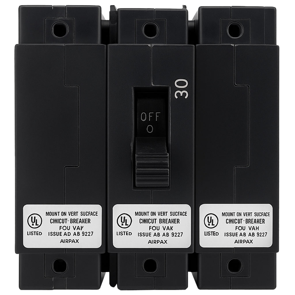 AIRPAX - 1-POLE - 30A - 3-PORTS - Hydraulic-Magnetic Circuit Breaker ...