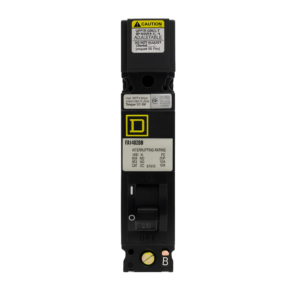 SQUARE D - FA14020B - Circuit Breaker - Tested - Gruber Power Services
