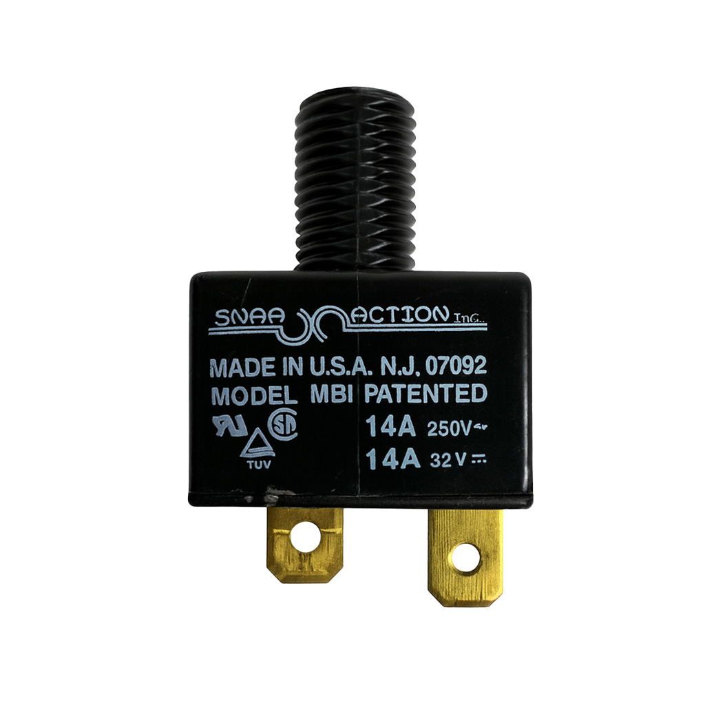 SNAP ACTION - MB1 - 14 Amp Push-to-Reset Circuit Breaker - Tested ...